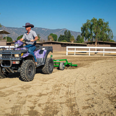 RiataRake 1084, 7 foot Trailed Arena Drag